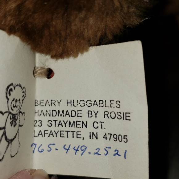 Handmade | Accents | Genuine Beaver Moveable Limb Fur Plush Teddy Bear ...